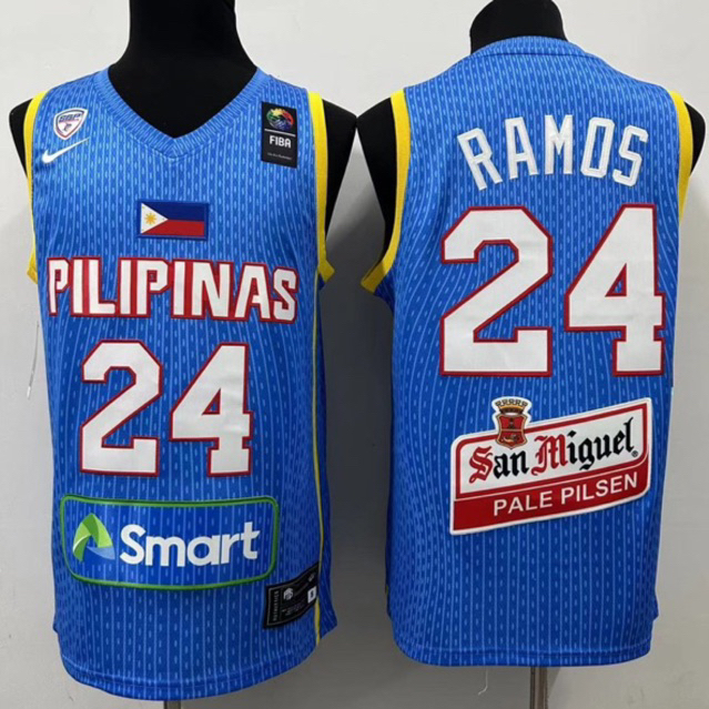 COD Pilipinas FIBA Embroidery high quality Jersey 2024 Smart San Miguel ...