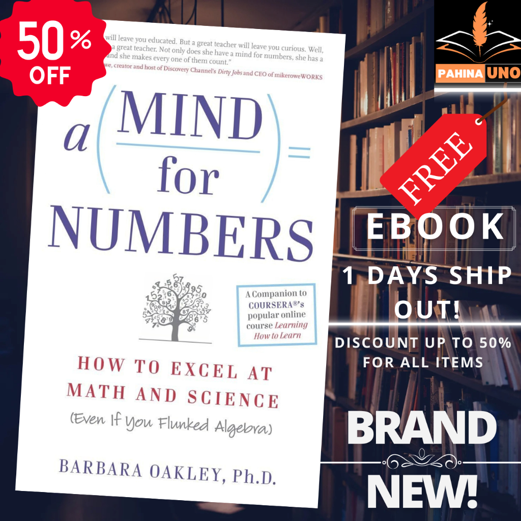 A Mind for Numbers by Barbara Oakley - with free digital copy/Ebook ...