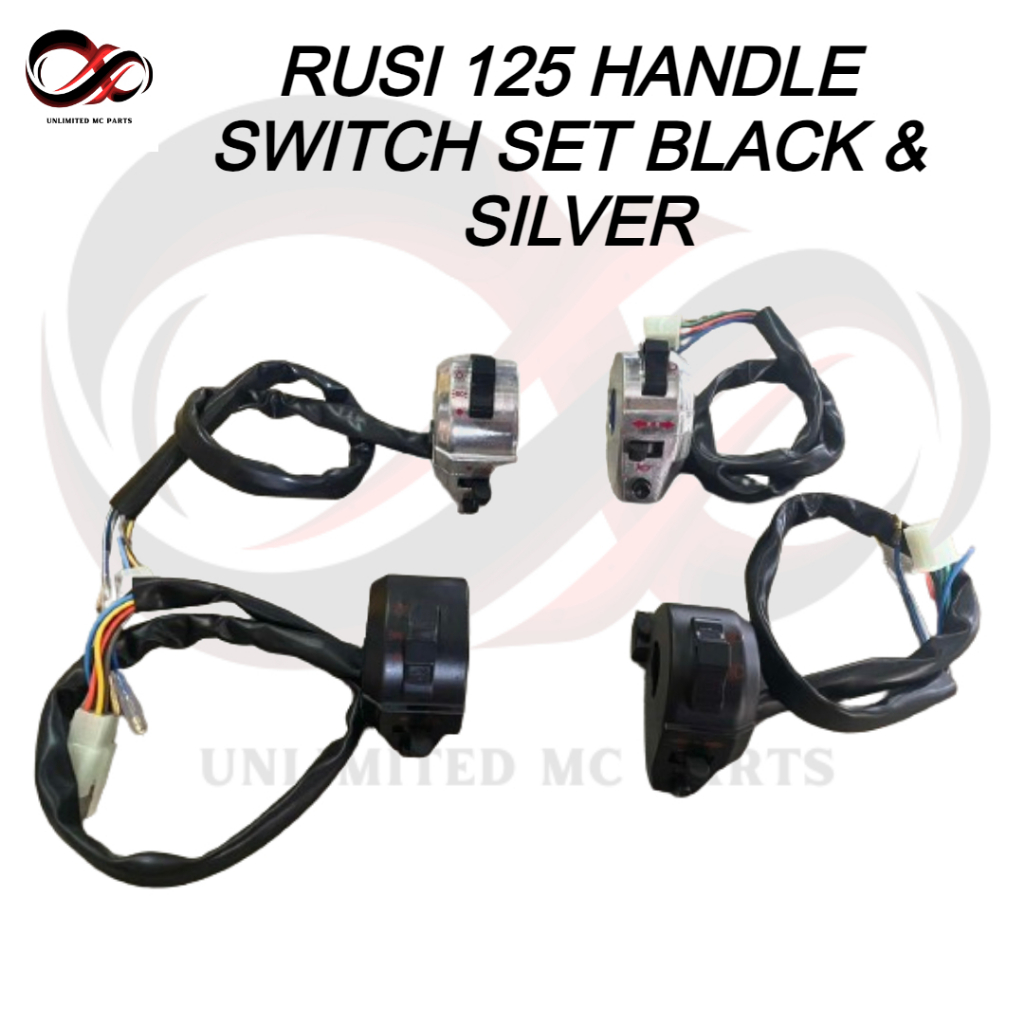 Rusi 125 Handle Switch set Black & Silver | Shopee Philippines