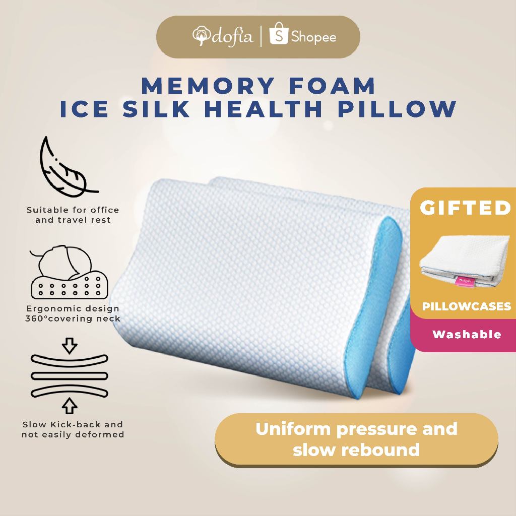 Dofia Upgraded Soft Memory Foam Slow Rebound Neck Pain Relief Cervical ...