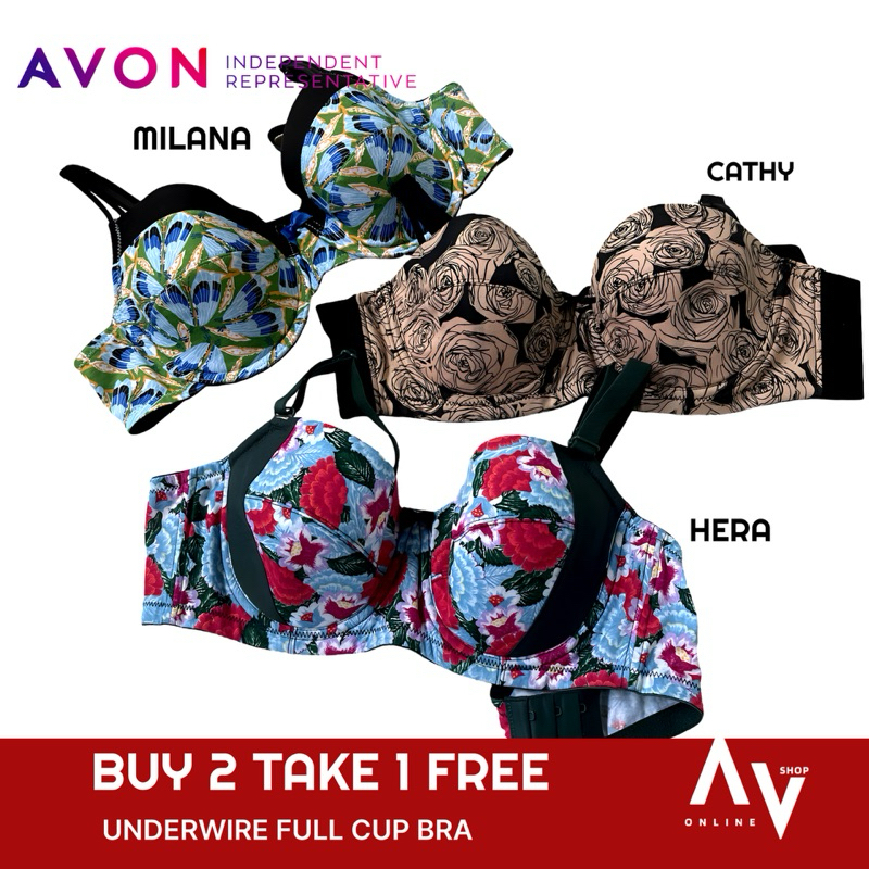 Avon Bundle Offer Hera Milana Cathy Underwire Full Cup Bra - 34A to 38B ...