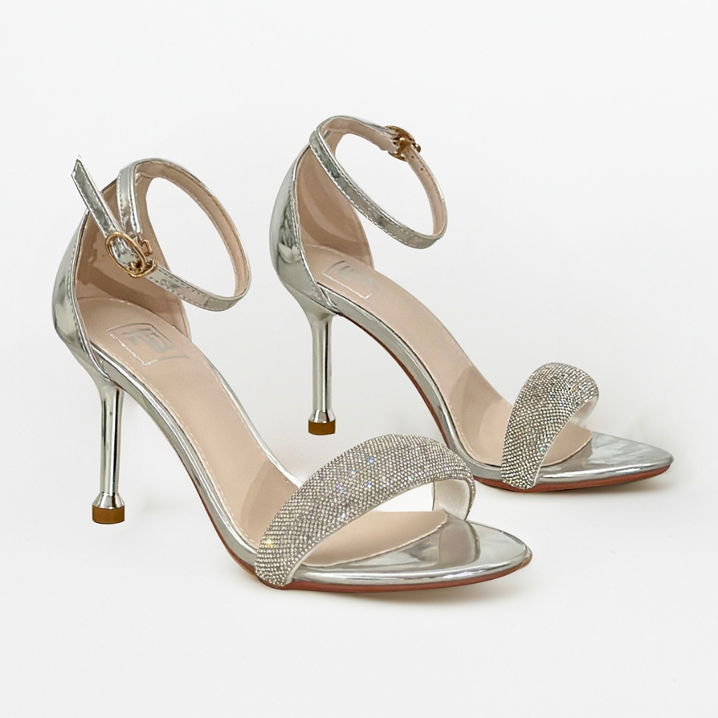 HIGH HEELS - ELEGANT PARTY/PAGEANT HIGH HEELS SILVER AND GOLD COLOUR 3 ...