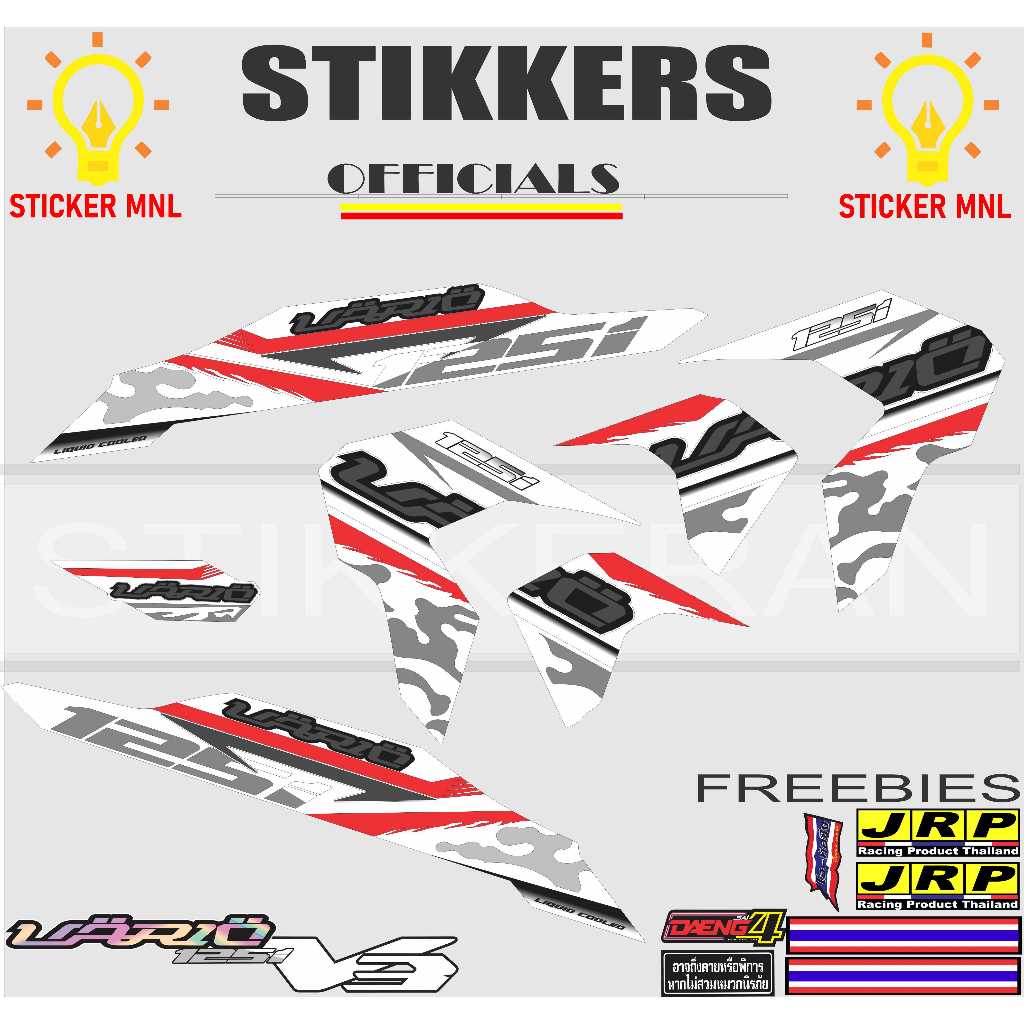 HONDA CLICK 125 V3 VARIO WHITE SERIES EDITION 2023 DECALS | Shopee ...