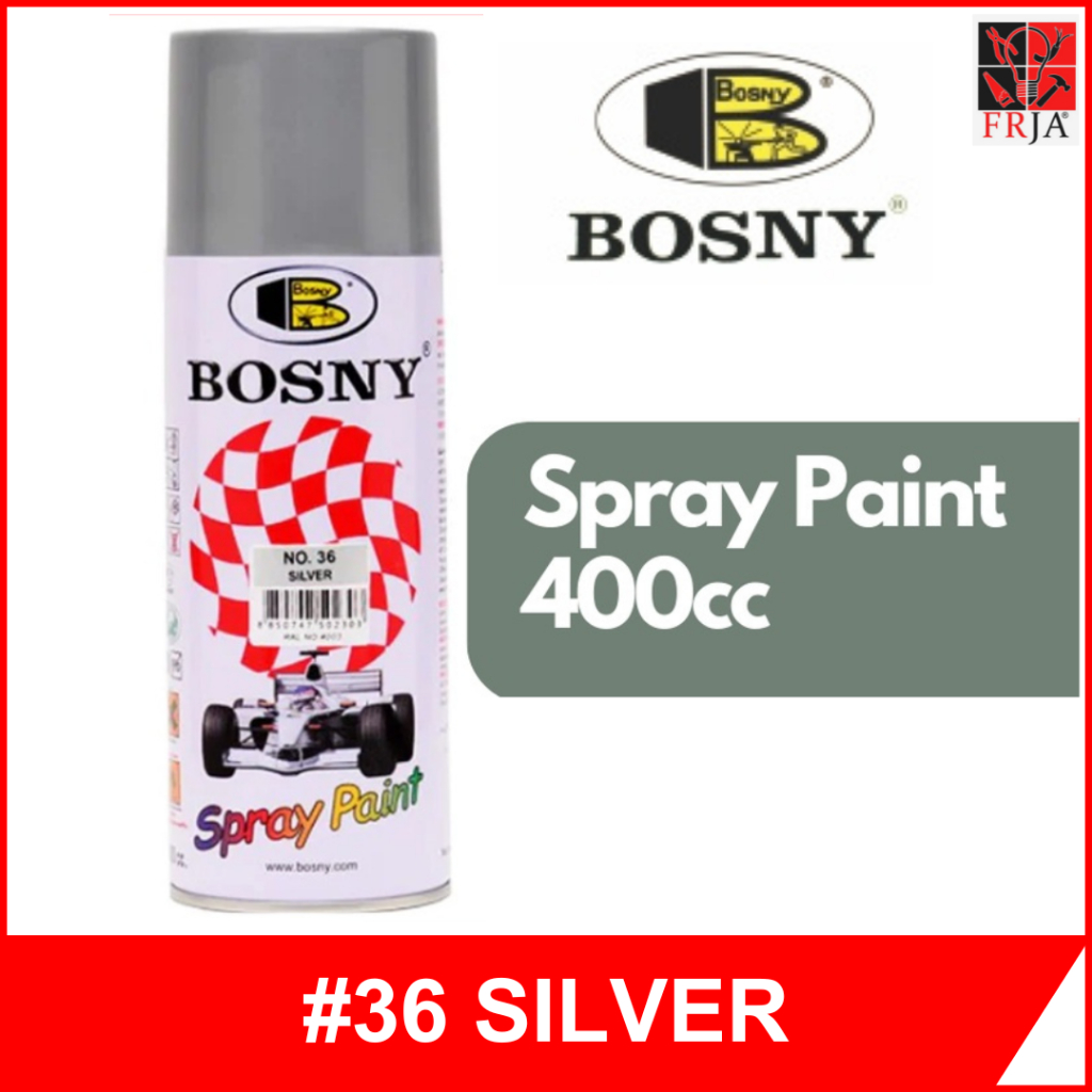 BOSNY #36 SILVER ORIGINAL ACRYLIC SPRAY PAINT 400CC | Shopee Philippines