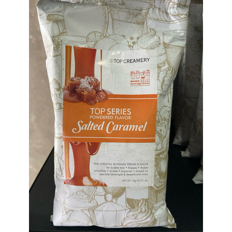 Top Creamery Salted Caramel Powder Flavor 1kg | Shopee Philippines