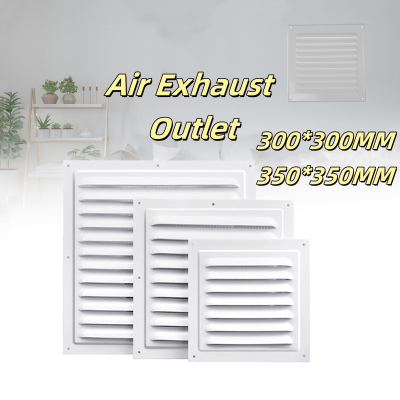1Pc Air Vent 300-400mm Aluminum Louver Vent Grille Cover Square Vent ...