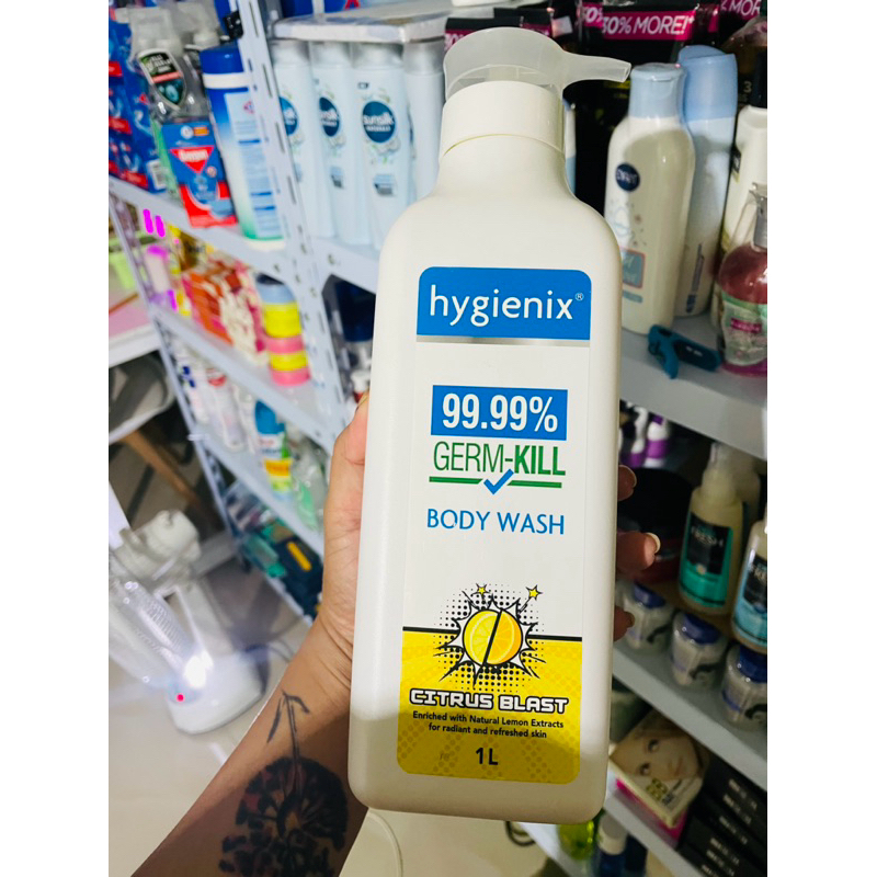 hygienix body wash citrus blust 1Liter | Shopee Philippines