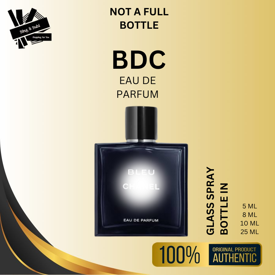 BDC EDP 5, 8, 10, AND 25 ML DECANT IN SPRAY CLEAR GLASS BOTTLE | Shopee ...