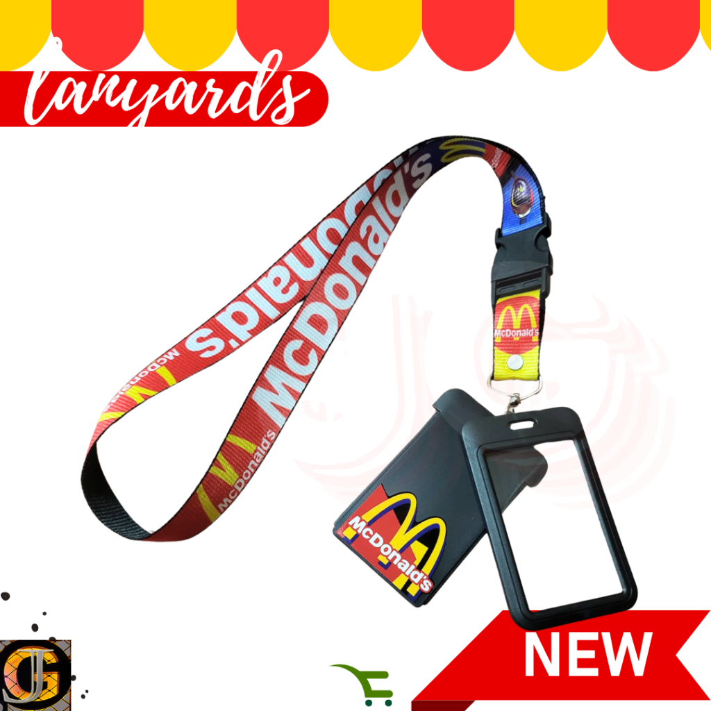 jg Durable MCDO Design Stylish Id Lace Lanyards & Name Tags | Shopee ...