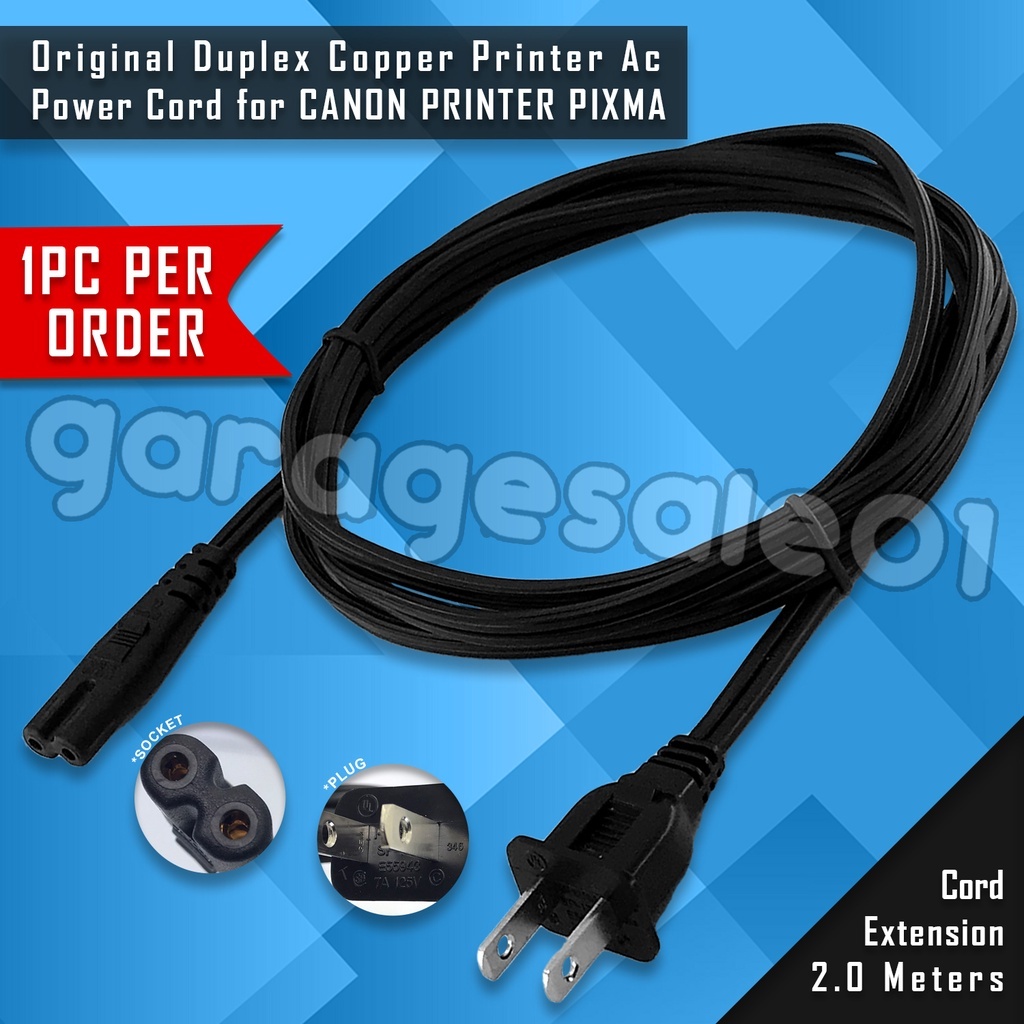 GS10 AC Power Cord For Printer Heavy Duty | Shopee Philippines