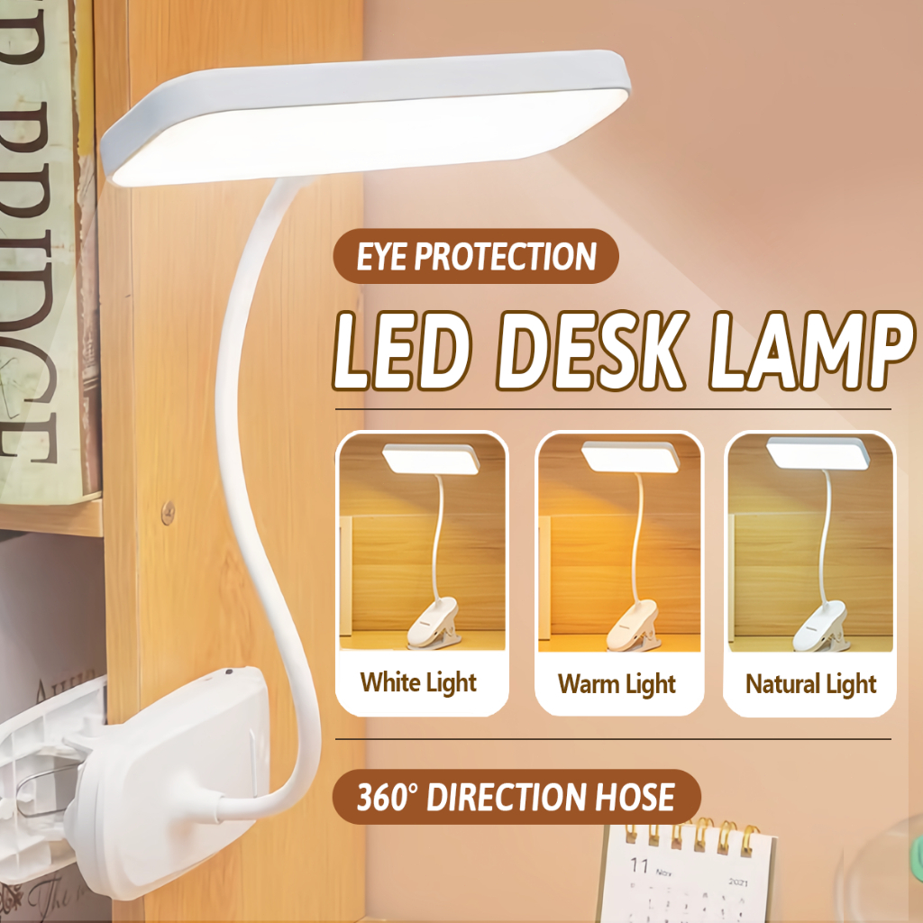 MELULO LED Desk Lamp Rechargeable Study Lamp USB Table Light For ...
