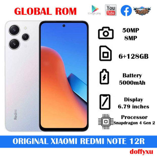 Note 12R 5G 6/128GB Original | Shopee Philippines