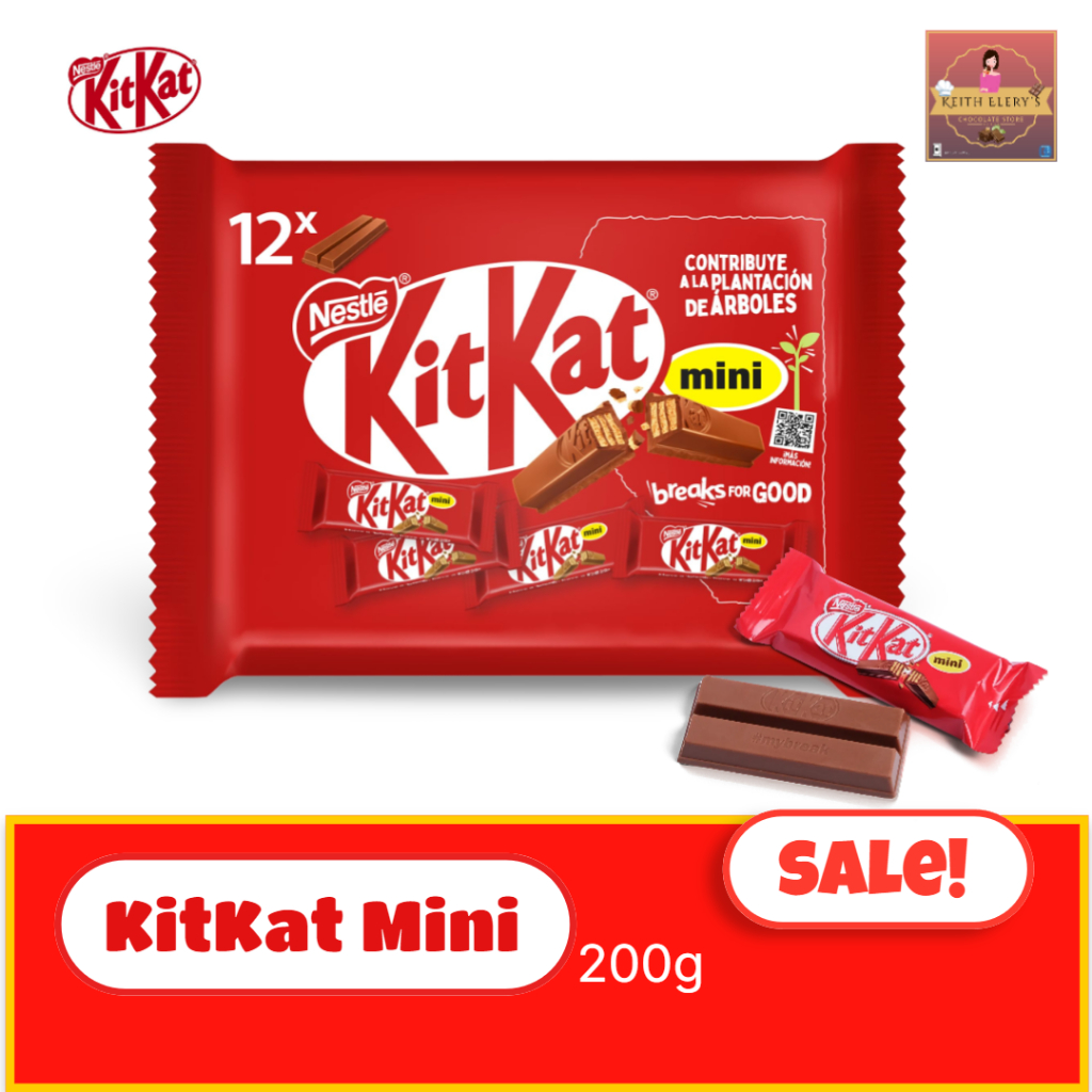 Nestle Kitkat Mini Chocolate Wafer Biscuits (200g) | Shopee Philippines