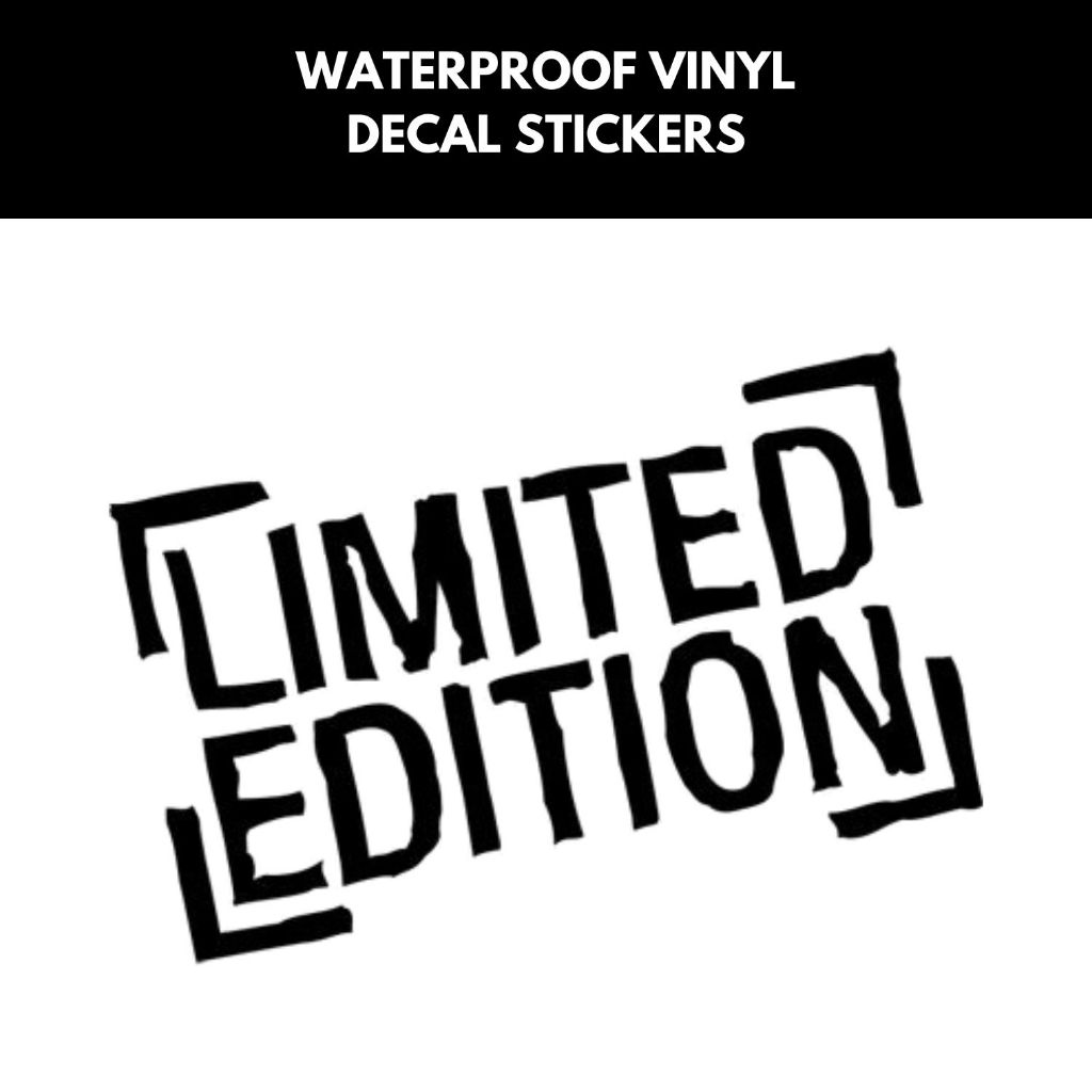 Limited Edition Waterproof Vinyl Decal Stickers (for Flasks, Tumblers 