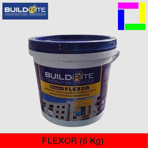 Buildrite FLEXOR (5 Kg) Negative Side Flexible Cementitious Waterproofing Membrane | Shopee ...