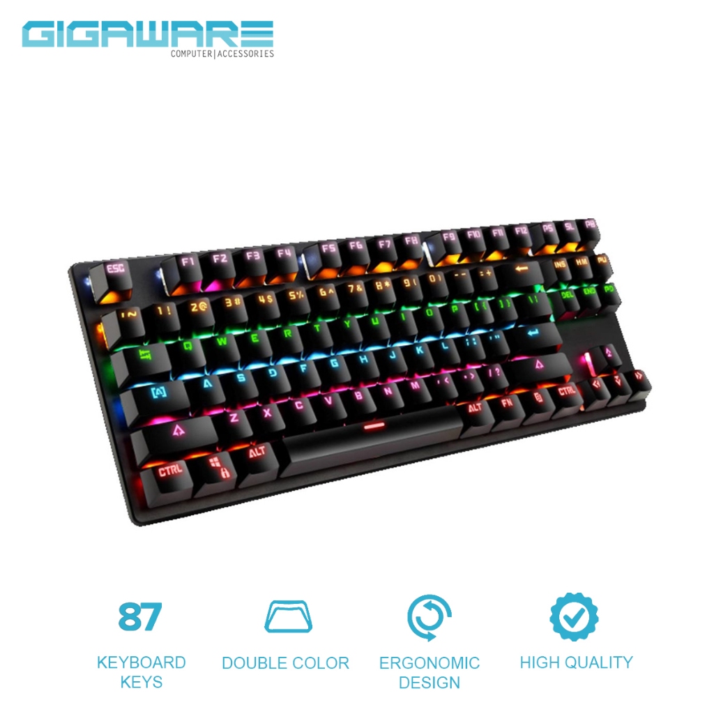 Gigaware K550 87Key Mechanical Keyboard | Shopee Philippines