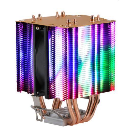 Universal Tower 4 copper tube cpu radiator ultra-quiet fan 1155AMD1156 ...