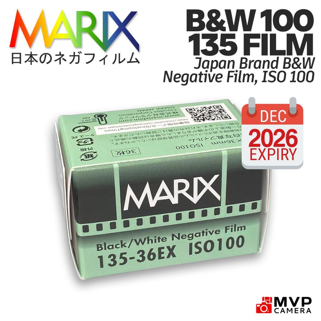 MARIX Japan Brand ISO 100 Black & White B&W BW Negative Film 35mm 135 ...