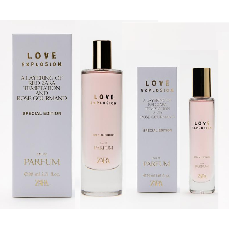 ZARA LOVE EXPLOSION SPECIAL EDITION EAU DE PARFUM 30ML OR 80 ML ...
