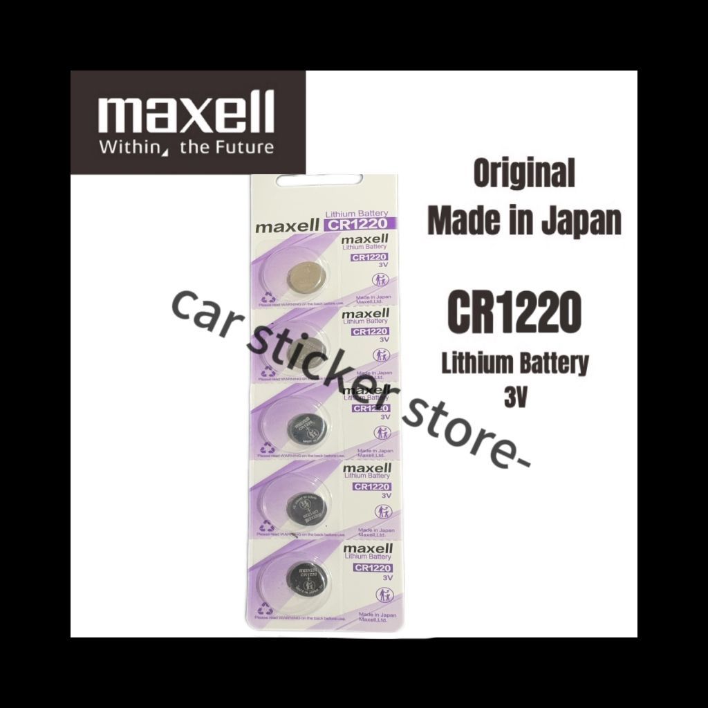 #COD MAXELL CR1220 CR-1220 3V MAXELL # CMOS BATTERY | Shopee Philippines