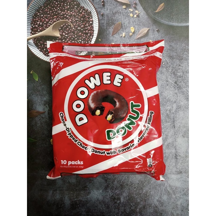 DOOWEE DONUT CHOCOLATE (10pcs x 420g) | Shopee Philippines