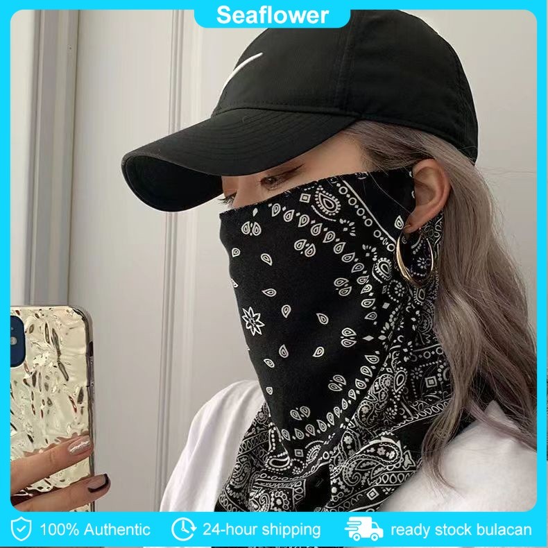 【In Stock】Summer sun mask hanging ear face UV full neck protection ...