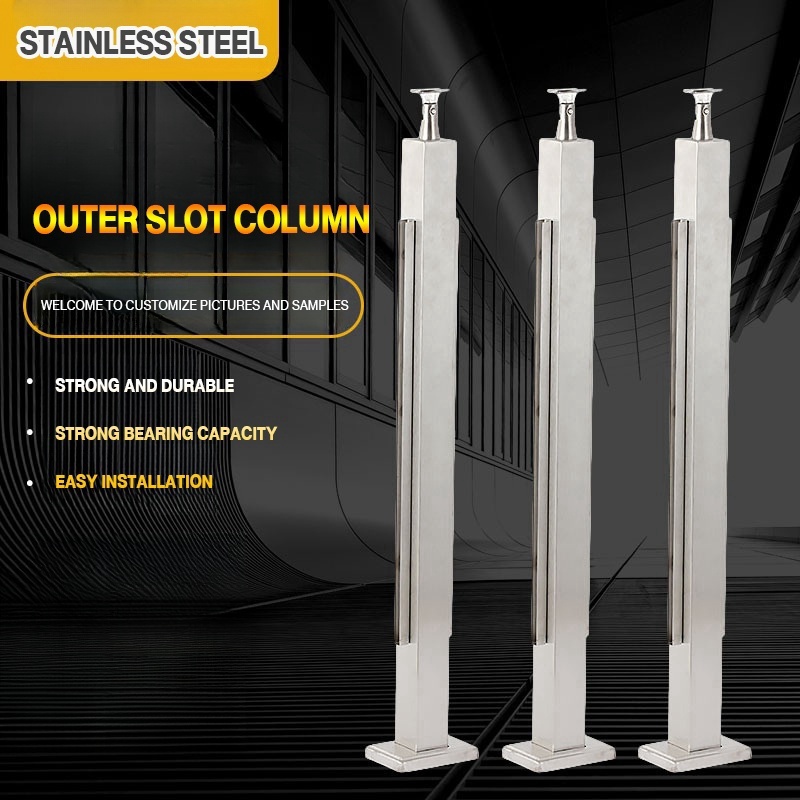 baluster Glass clamp/king post/Stainless 304 single/Double180°/90°（with ...