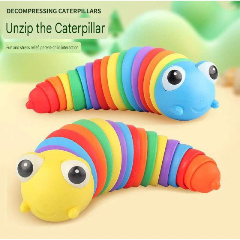 Finger Slug Fidget Toy Fun Stress Relief with Light | Shopee Philippines