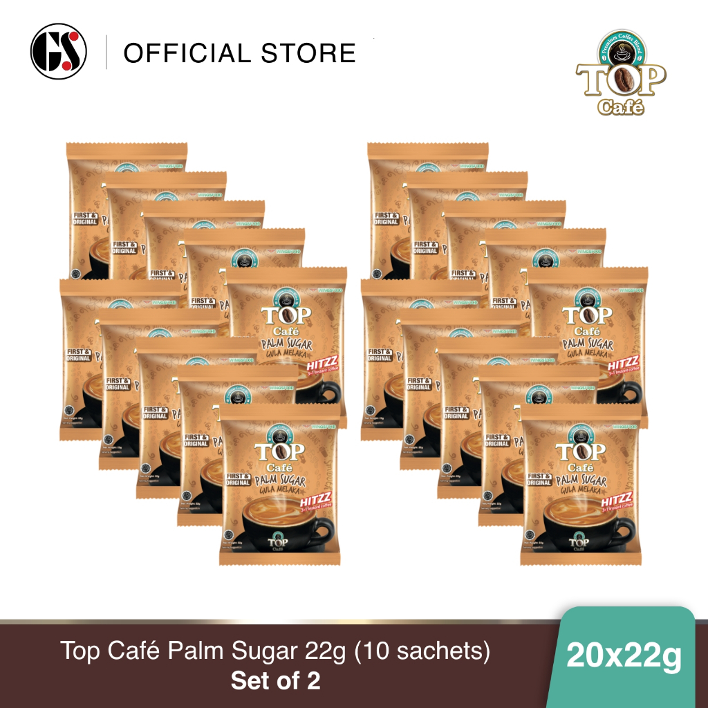 Top Café Palm Sugar 22g (10 sachets) Set of 2 | Shopee Philippines