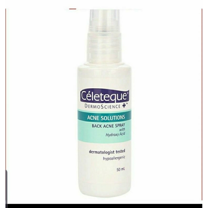 Celeteque Dermoscience Acne Solution Back Acne Spray 50Ml | Shopee ...