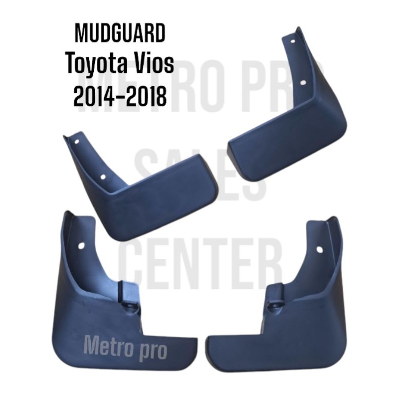 Mud Guard/Splash Guard Toyota Vios 2014-2018 Model.(4pcs1set) | Shopee ...