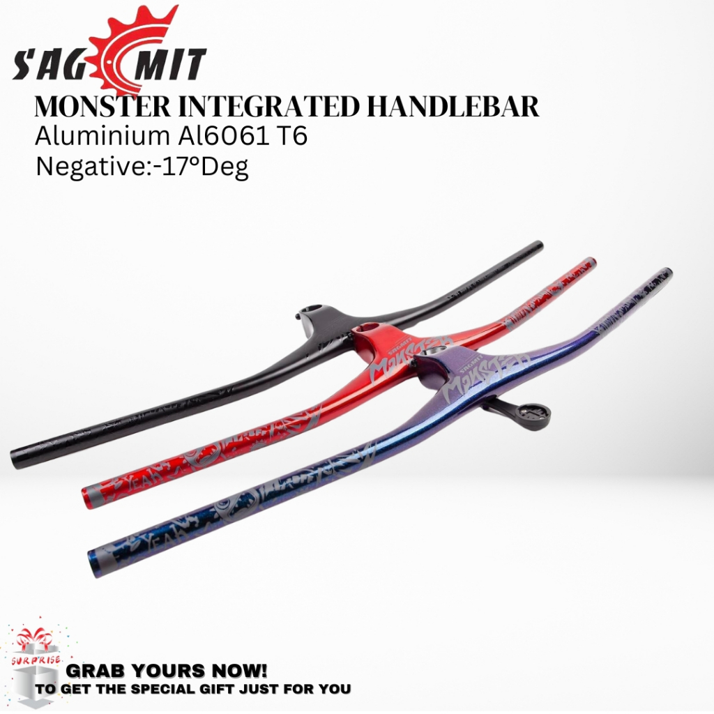 SAGMIT MONSTER HANDLEBAR WITH STEM | Shopee Philippines