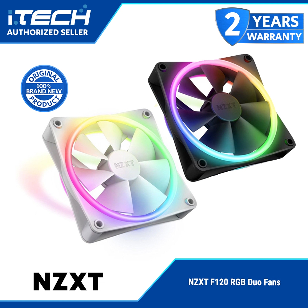 NZXT F120 RGB Duo Fans | Black | White | Shopee Philippines