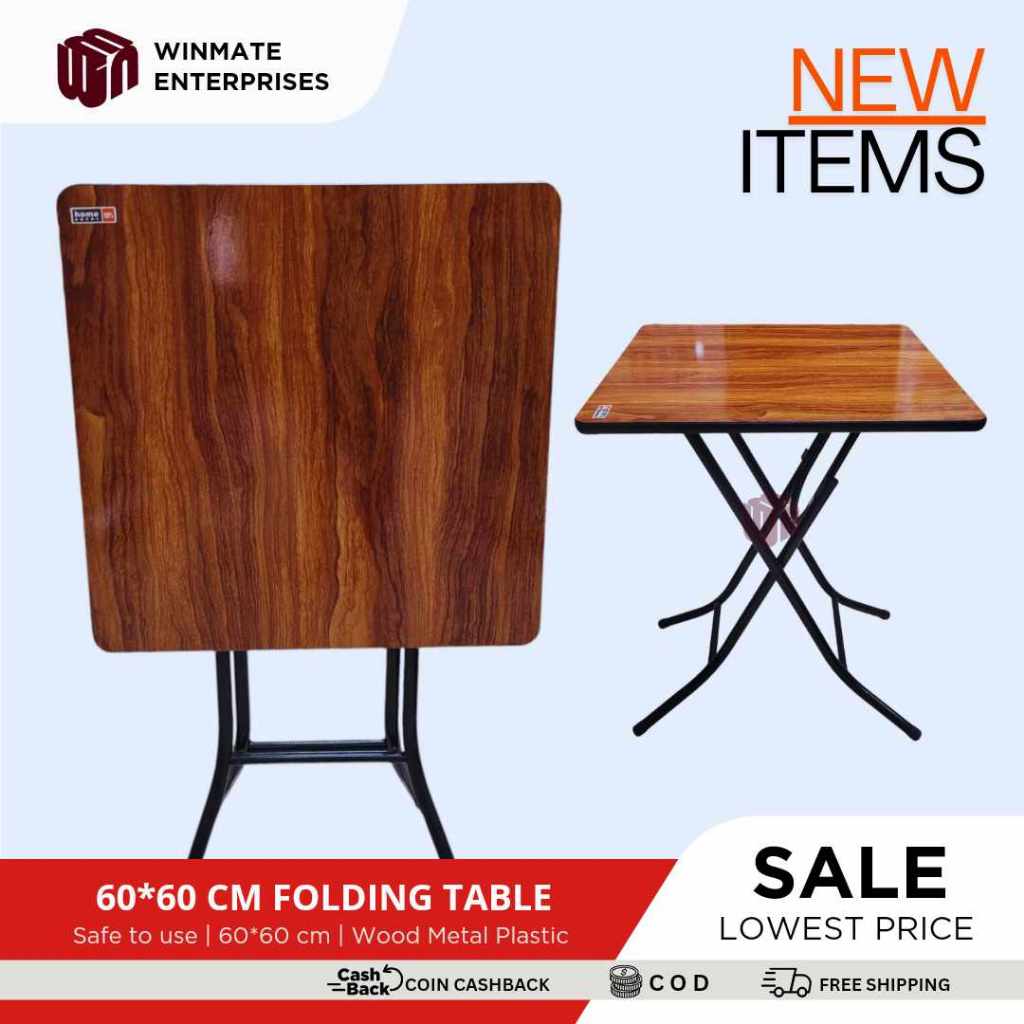 60x60 cm Folding Table/lamesa (Heavy Duty) | Shopee Philippines
