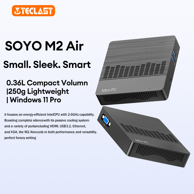 Teclast SOYO Mini PC 6+128GB DDR4 Win11 Desktop Intel N4000 CPU WiFi ...