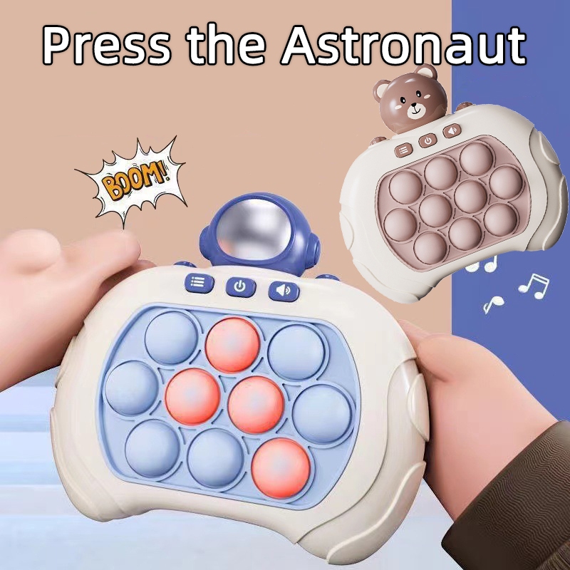 Fidget Anti Stress Toys Electric Pop Quick Push Gamepad Pop It Light-Up ...