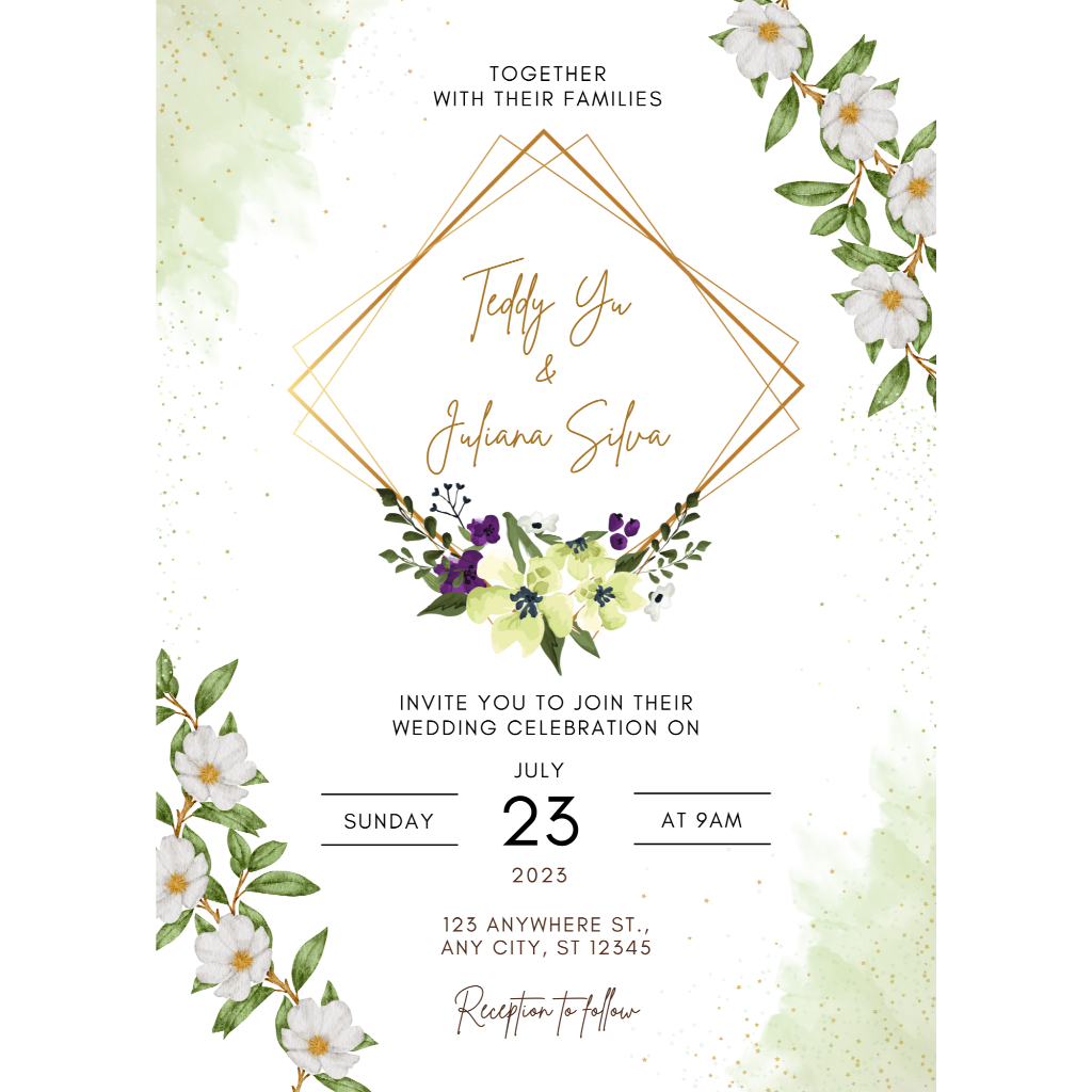 Personalized invitation card only size 4R | Shopee Philippines