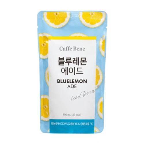 CAFE BENE BLUE LEMON ADE 190ML KOREAN POUCH DRINK LAHAT FOOD | Shopee ...