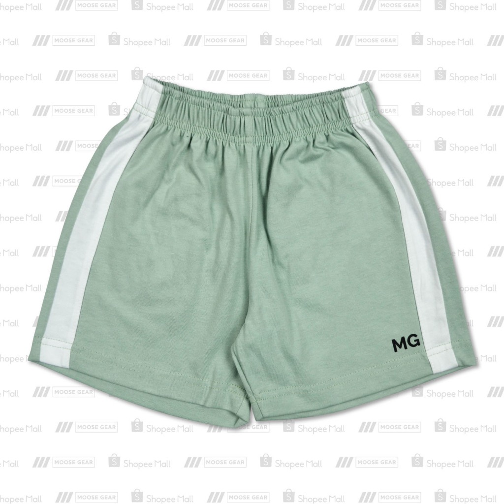 Moose Gear Laurel Green Short With MG Print Details (SP- 14468 B CW ...