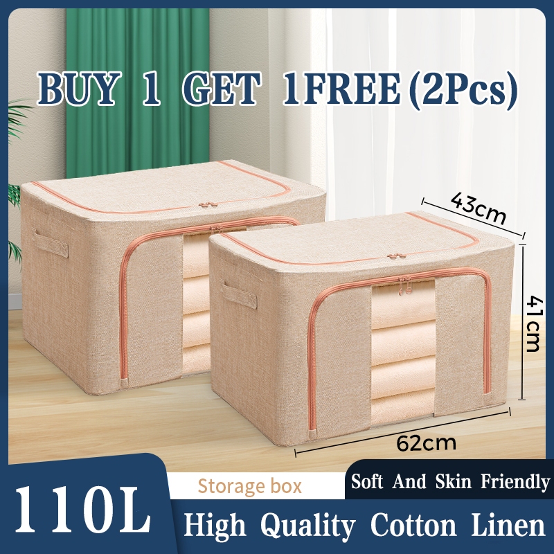 EKO Khaki Storage Box Foldable Storage Box Clothes Organizer Can Be ...