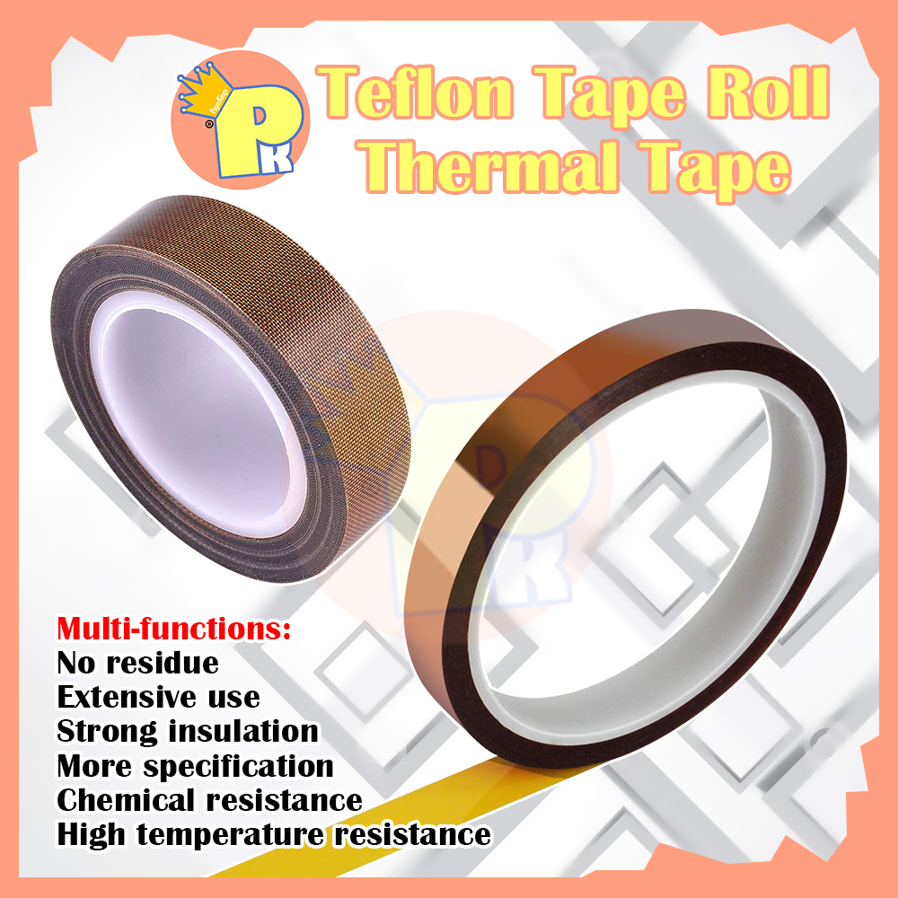 Heat Transfer Tape Thermal Tape 1 roll Teflon Tape (Heat Resistant ...