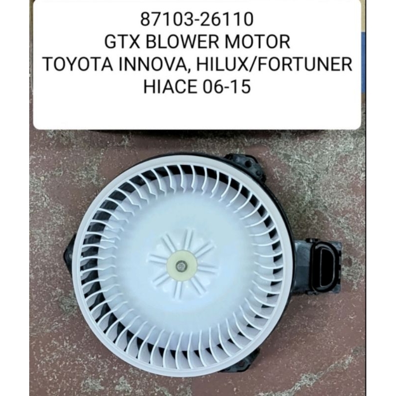 BLOWER MOTOR TOYOTA INNOVA, HILUX, FORTUNER, HIACE (2006-2015) | Shopee ...