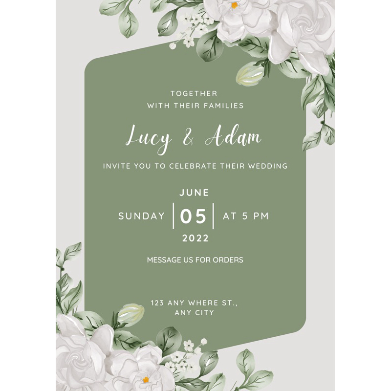 PERSONALIZED INVITATIONS (WE ACCEPT BULK ORDERS) | Shopee Philippines