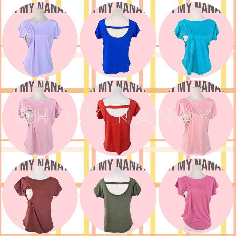 OH MY NANAY - Hazel Maternity and Nursing Breastfeeding Blouse Top ...