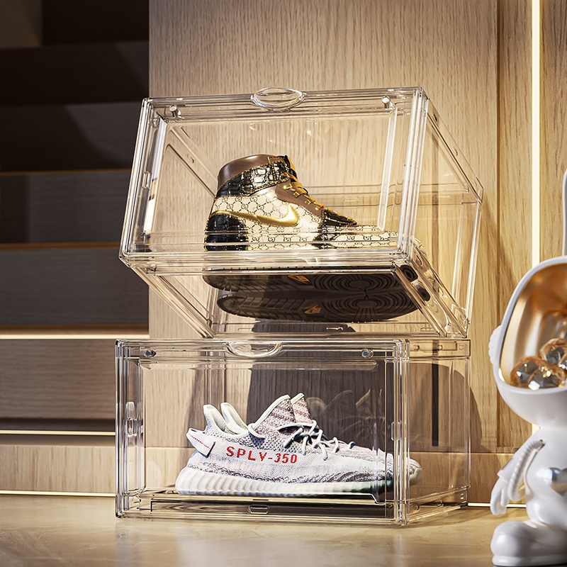 Transparent Acrylics Shoe Cabinet Shoe Rack Organizer With Cover ...