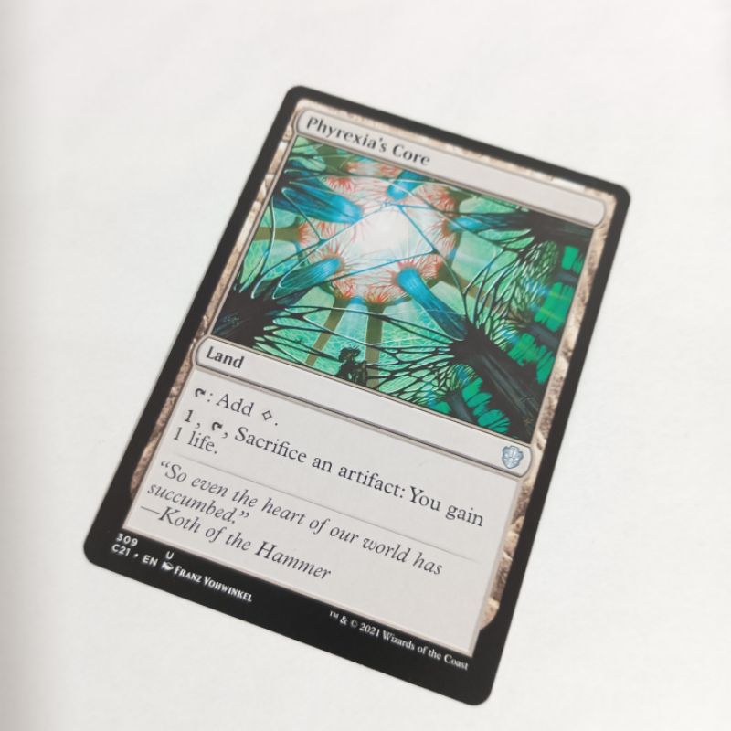 MTG Card PHYREXIA'S CORE Magic the Gathering Trading Card Game Land ...
