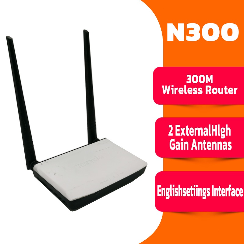 (Used) N300 N630 Wireless WIFI Router English Version (Contains Adaptor ...