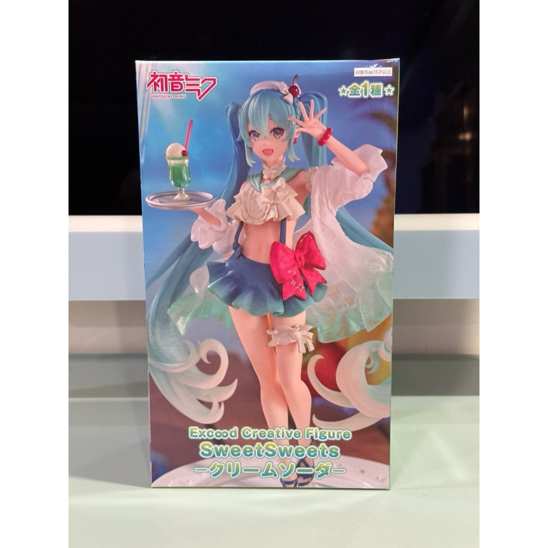 Furyu Vocaloid SweetSweets Series Hatsune Miku (Melon Soda Float Ver.) Exceed Creative Figure ...