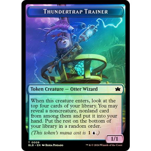 Thundertrap Trainer / Snail (foil)(double sided token) - BLB - Common - MTG Cards (WotC ...