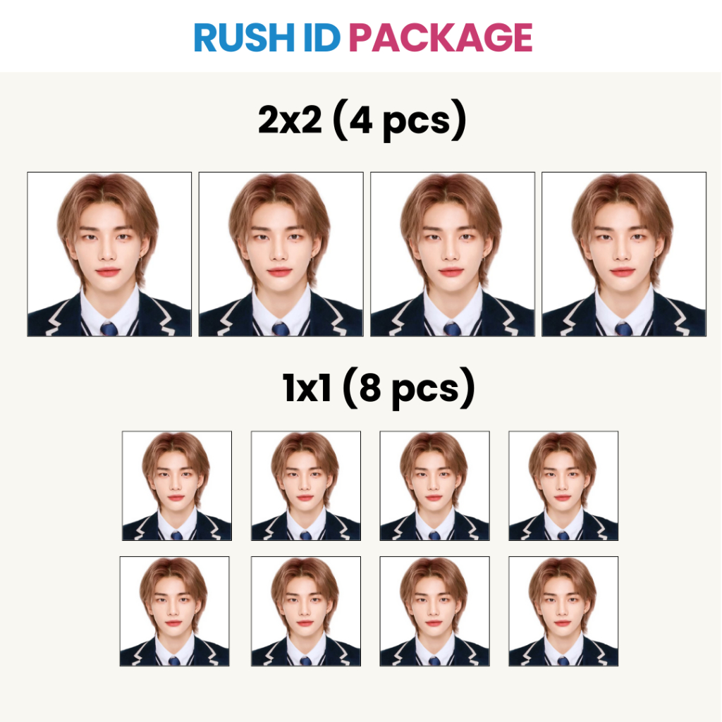 1x1 & 2x2 Rush ID picture package | Shopee Philippines